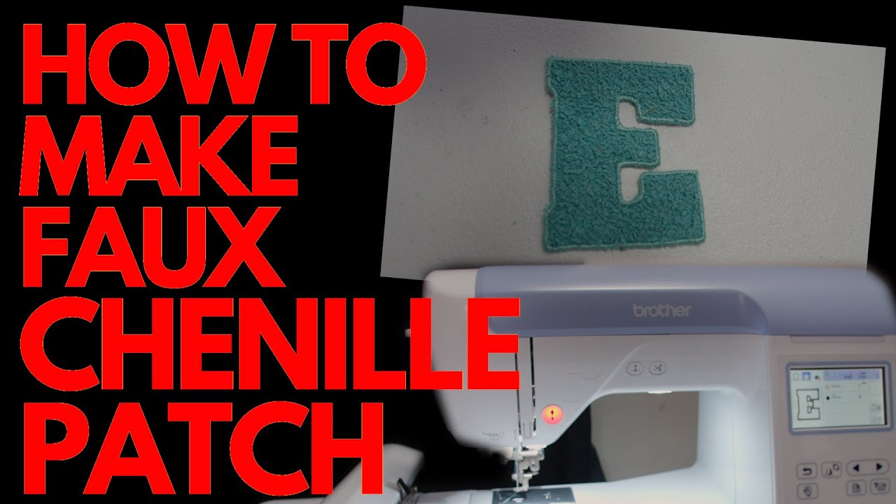 How to make a Faux Chenille Patch ,DIY - YouTube