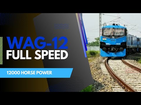 WAG-12 WITH DOUBLE STACK CONTAINER INDIAN RAILWAY @VSMONU #viral #wag12 ...