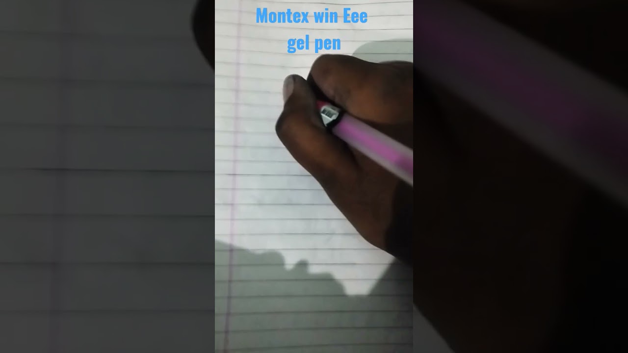 Unpacking Montex win Eee Gel pen. - YouTube