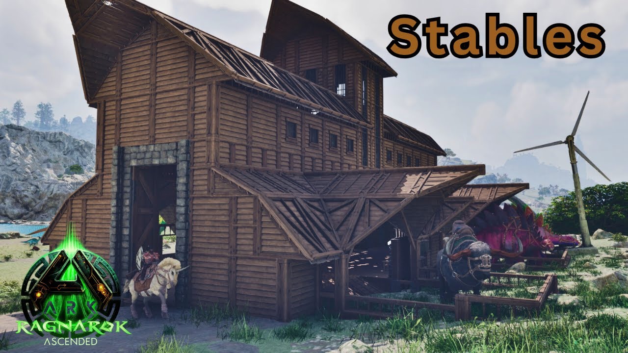 Building The Stables!! - Ark Ascended Ragnarok - YouTube