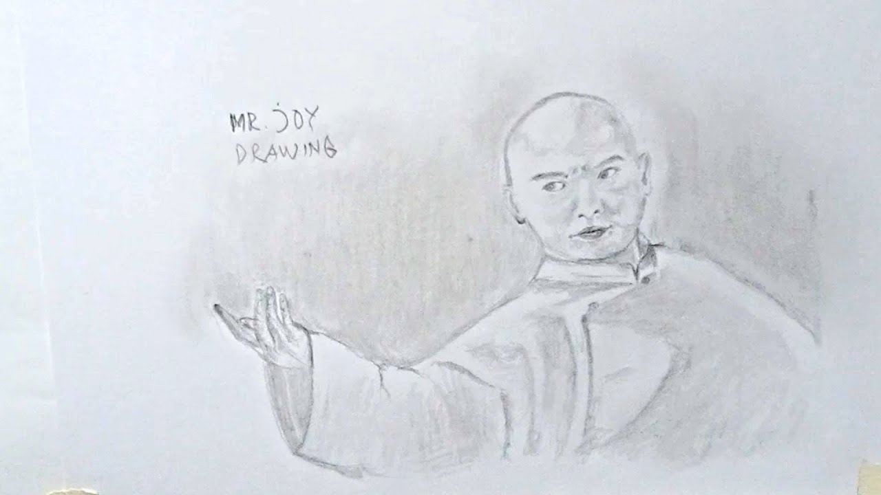 Draw a jet lee sketch - YouTube