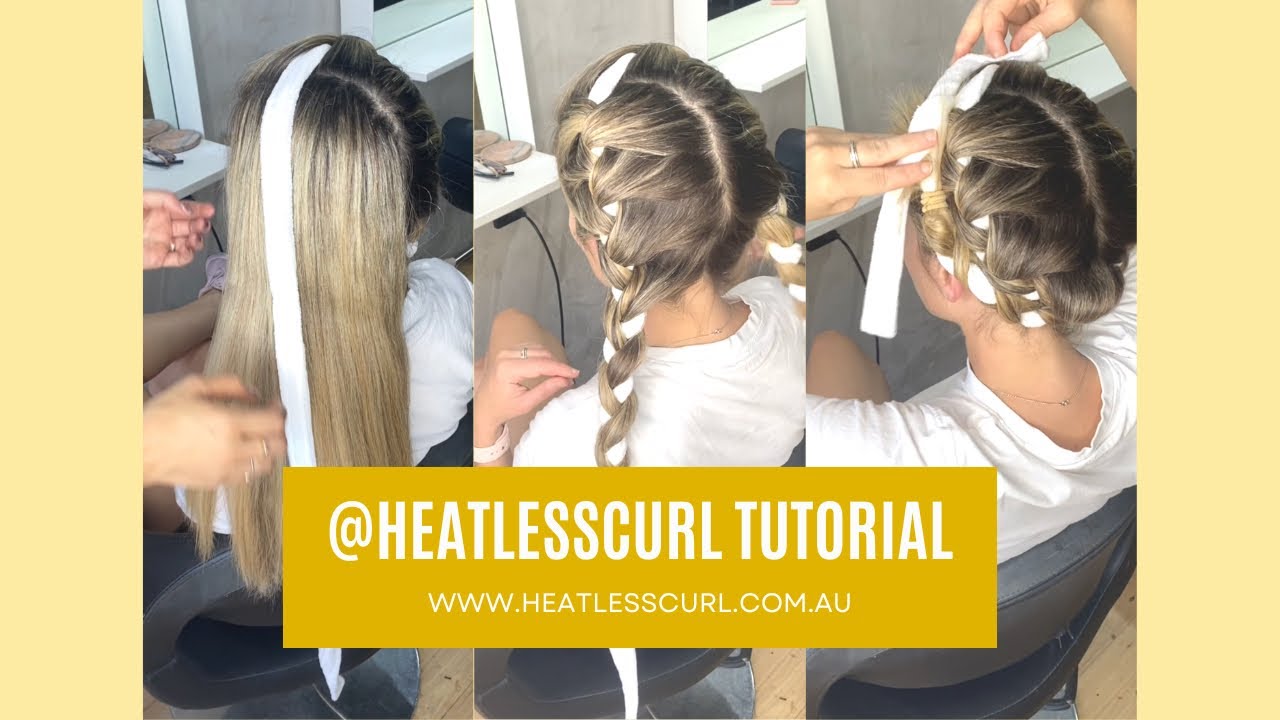 @HeatlessCurl Tutorial- Perfect Heatless Curls Overnight - YouTube