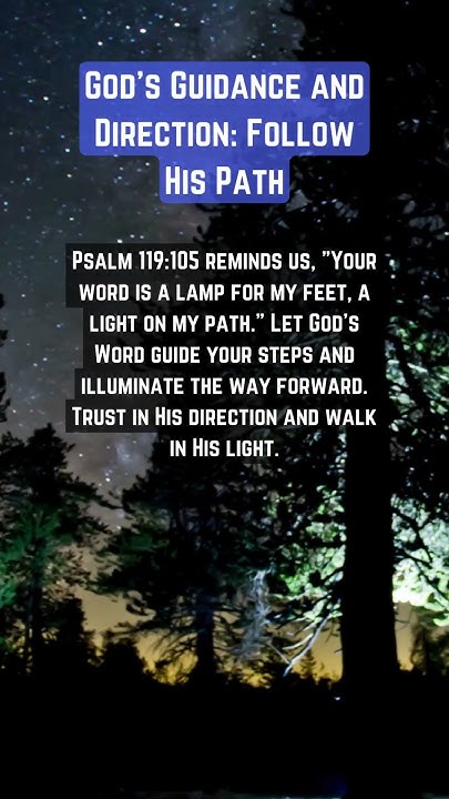 God Guidance And Direction | Follow His Path l #PrayerTime, # ...