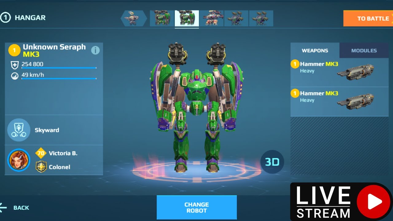 WAR ROBOTS LIVE STREAM SERAPH JUST HOW POWERFUL IS IT? #WARROBOTS - YouTube