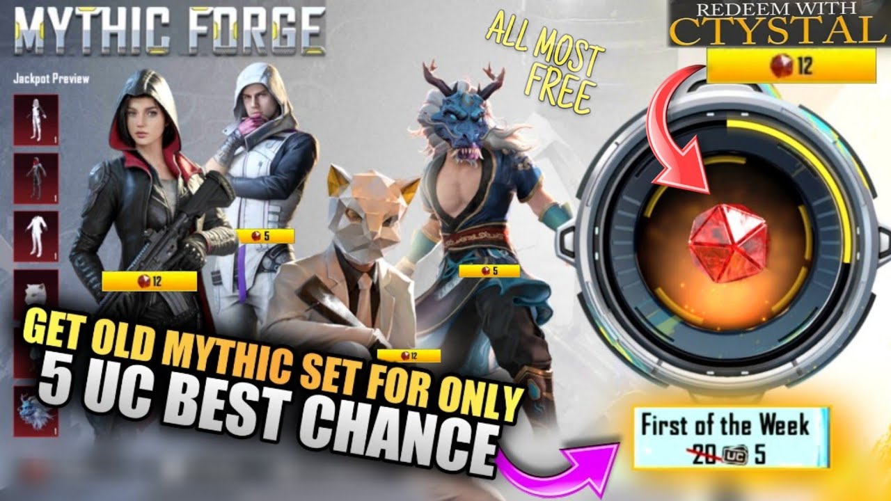 Mythic Forge Spin | Get Old Mythic Outfits |How Get Crystals | Chance ...
