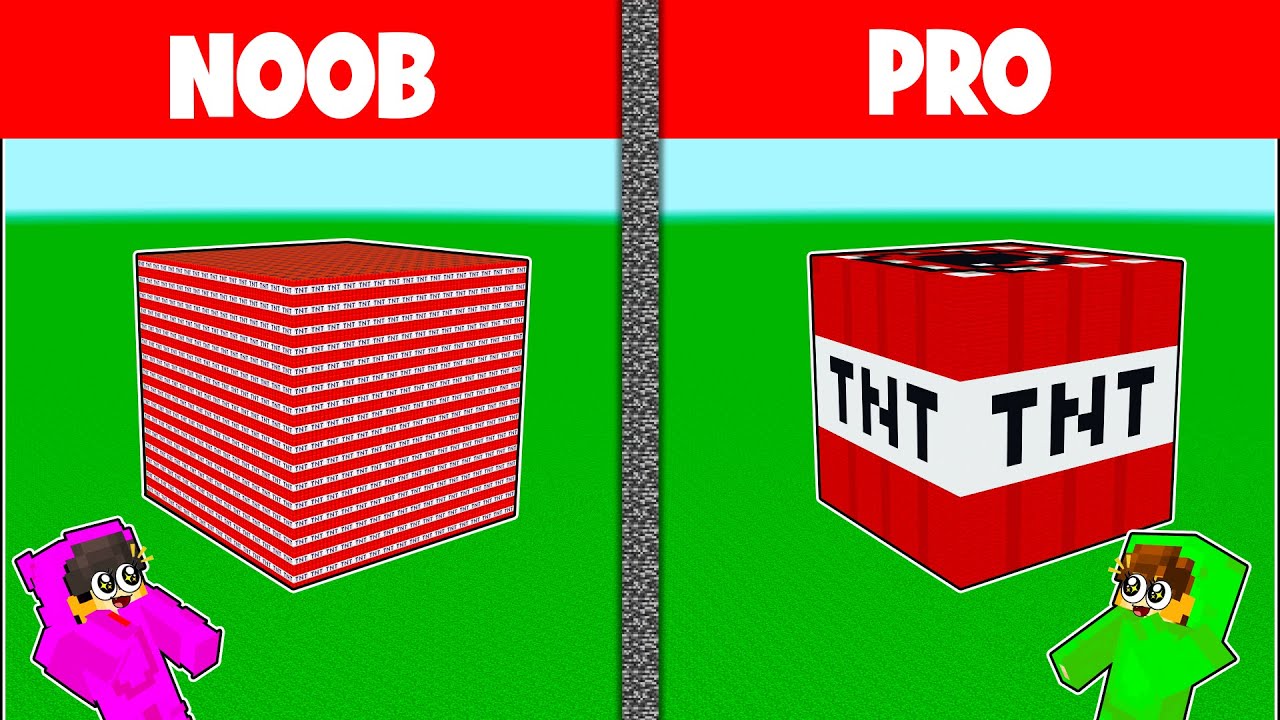 OLIP VS JEYJEY TNT Build Battle Challenge! NOOB VS PRO | Minecraft ...