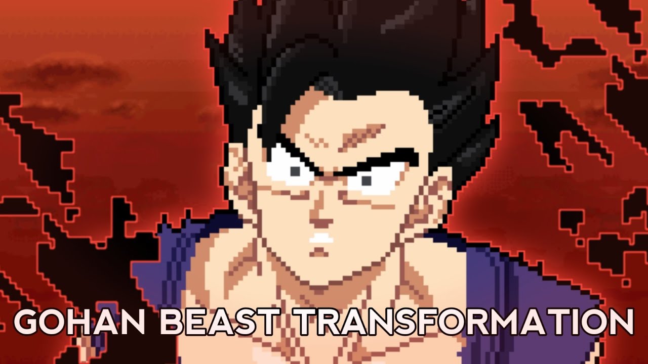 Gohan beast transformation | Sprite animation - YouTube