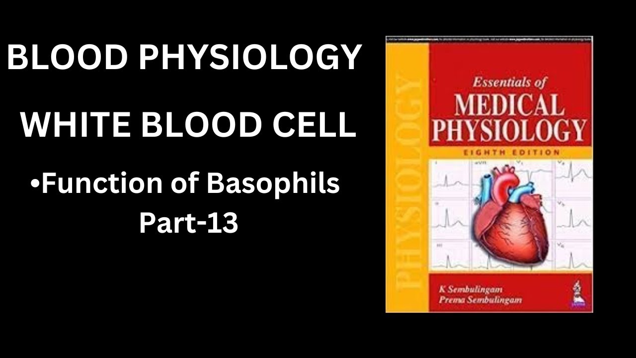 Function of Basophils|jaypee physiology|White blood cells|white blood ...