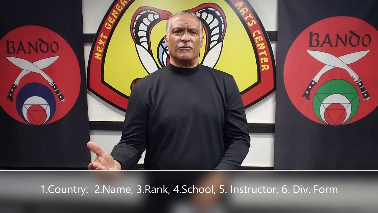 First International BANDO Internet Forms Demonstration May 22nd, thru ...