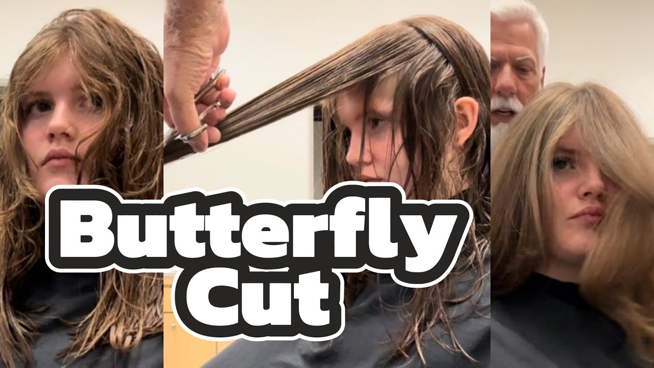 How I Do A Butterfly Cut💕🥰 - YouTube