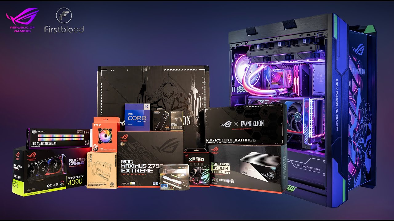 Vertically Installed ROG Strix RTX 4090 | ROG Z790 Extreme | i9-13900K ...