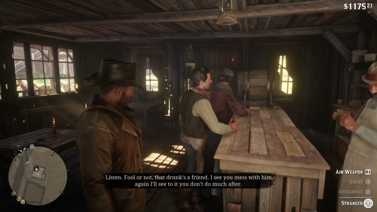 Uncle gets thrown out of saloon | RDR2 - YouTube