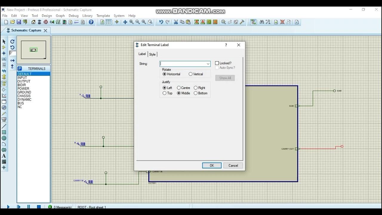 Full Adder Circuit - using Sub Circuit Mode - YouTube