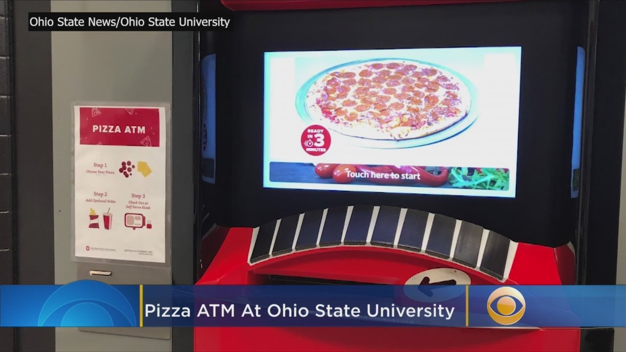 Pizza Delivery Going High Tech On College Campuses - YouTube