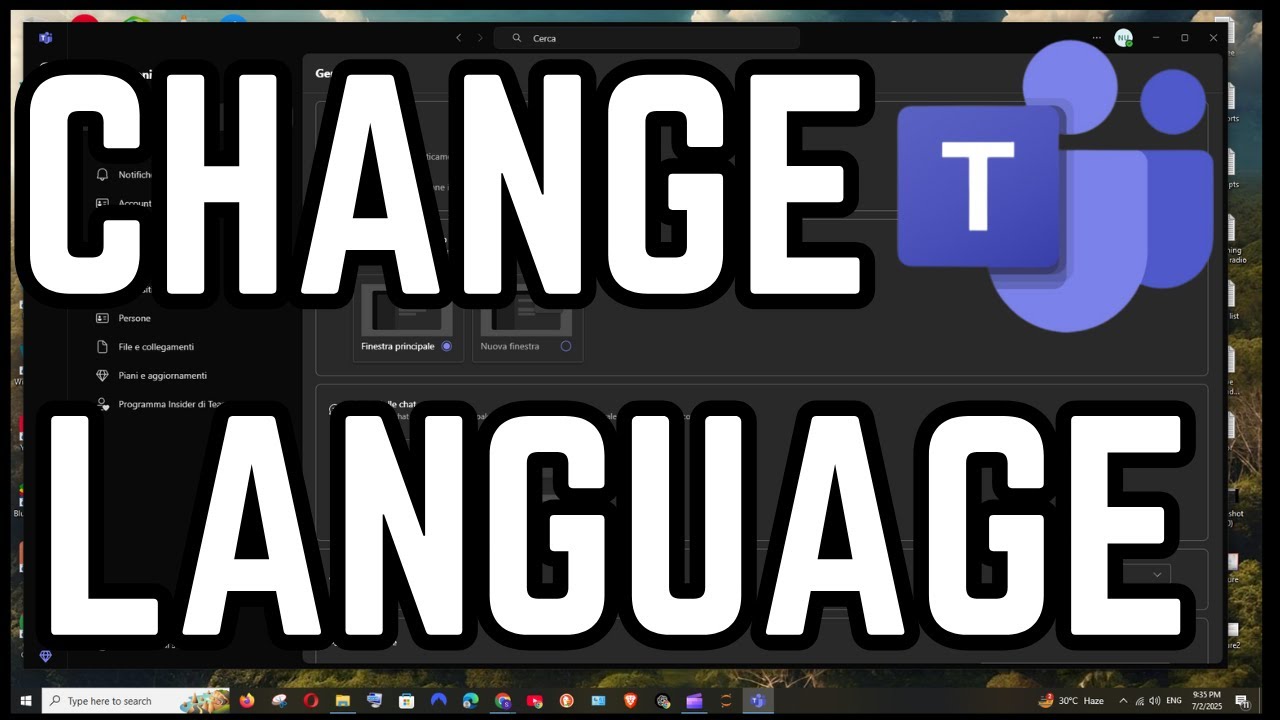 How to Change Language in Microsoft Teams - YouTube