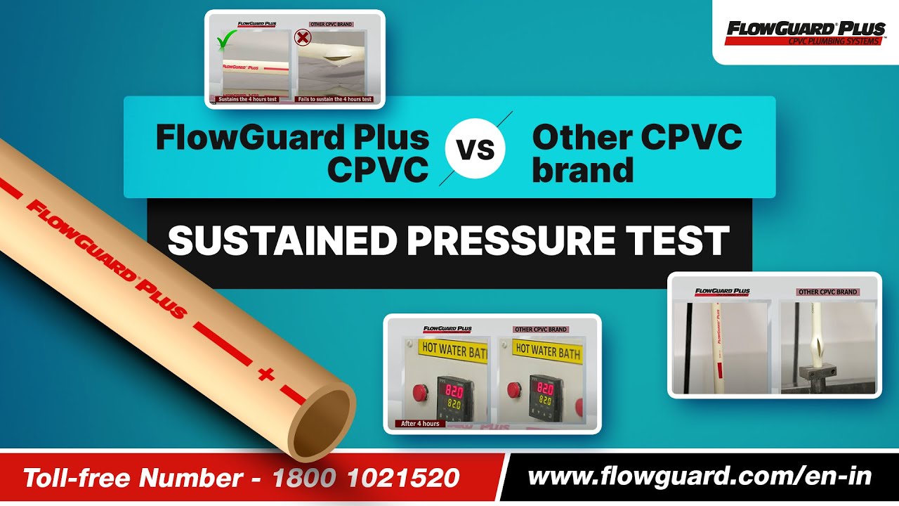 Sustained Pressure: FlowGuard Plus CPVC Vs Other CPVC brands - YouTube