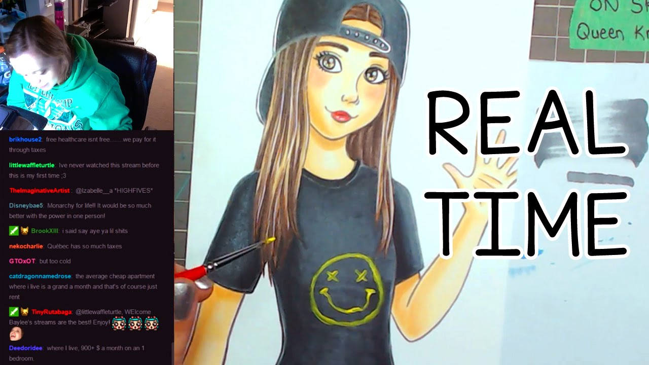 REAL TIME - Commission for Giveaway Winner - YouTube