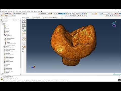 Abaqus tutorials _ lesson (23) _ How to import STL file and convert to ...