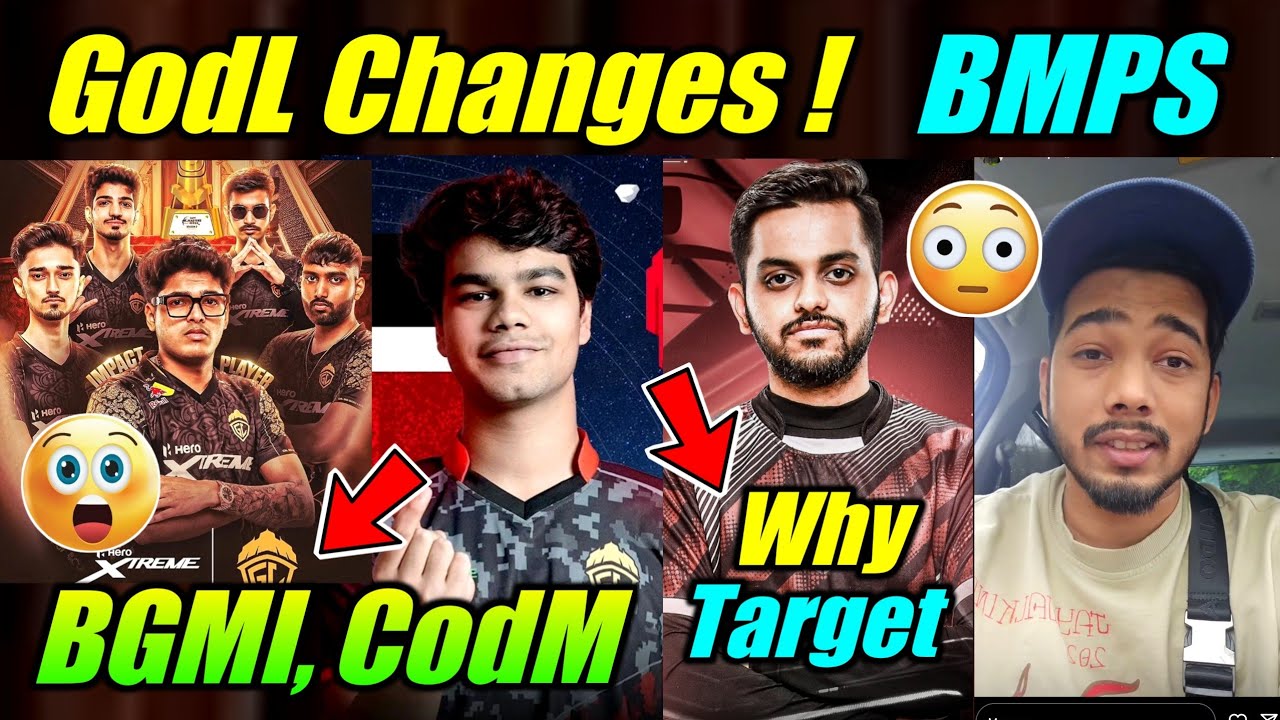Godl Changes 😮 BGMI, CodM Lineup ! CG Reply Why Target OB 😲 BMPS Lineup ...