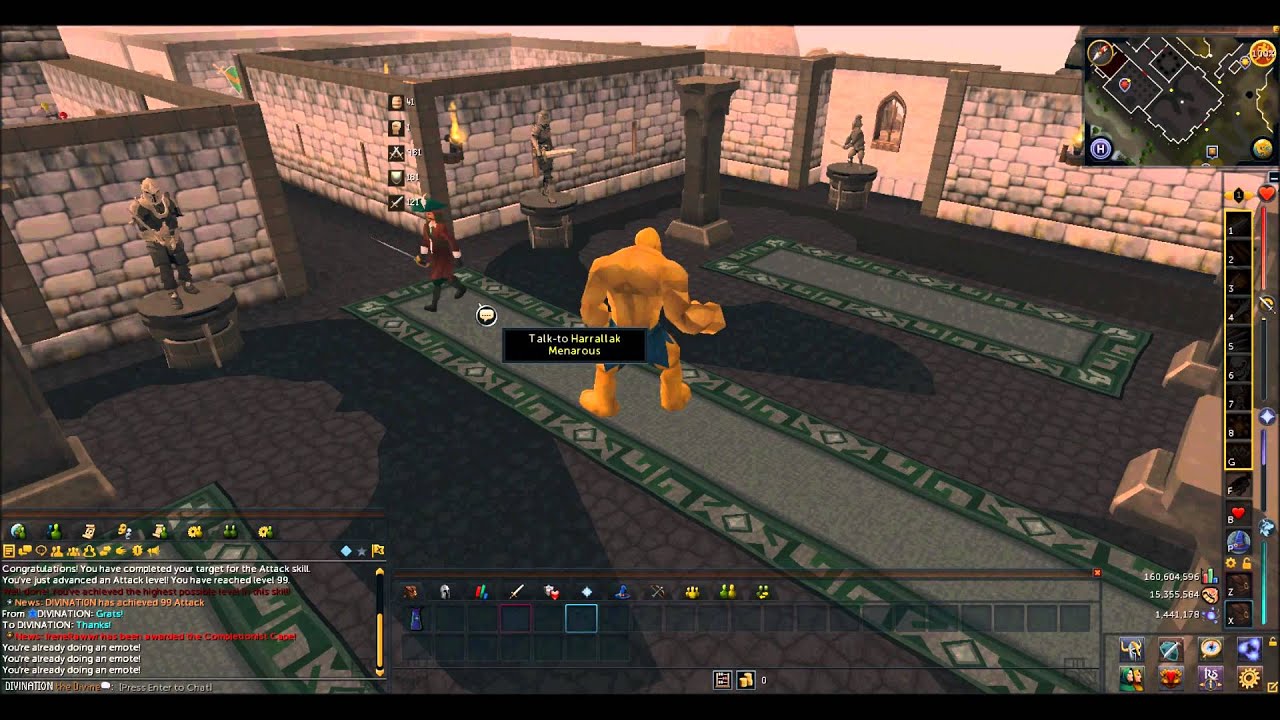 RUNESCAPE: DIVINATION achieves(99 ATTACK) - YouTube