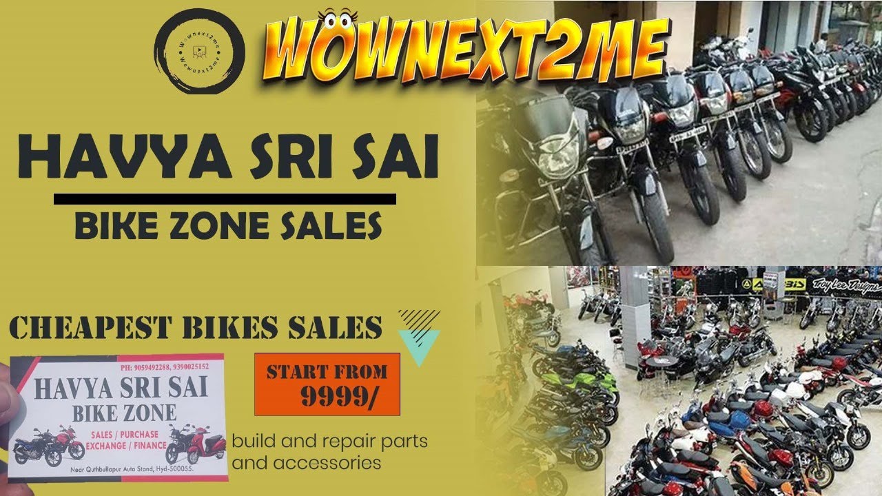 HAVYA SRI SAI BIKE ZONE QUTHBHULLAPUR || WOWNEXT2ME - YouTube
