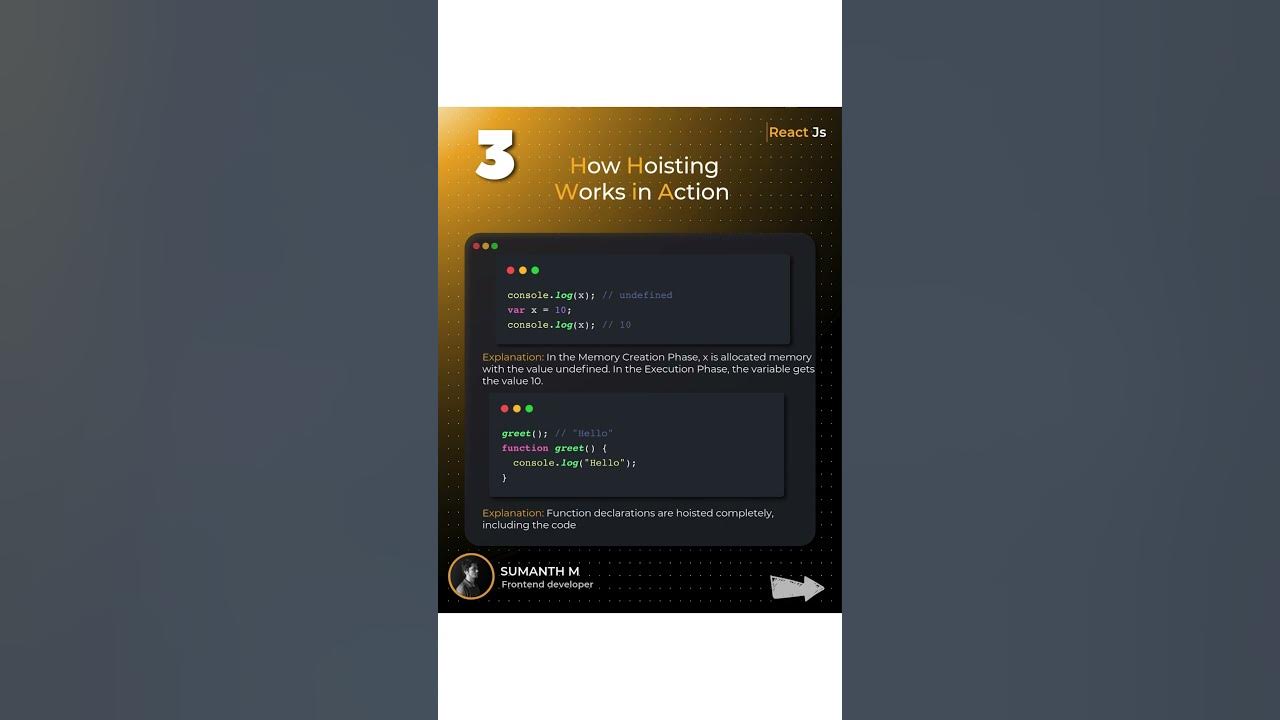 JS in DEPTH 3 : Hoisting & Execution Context - YouTube