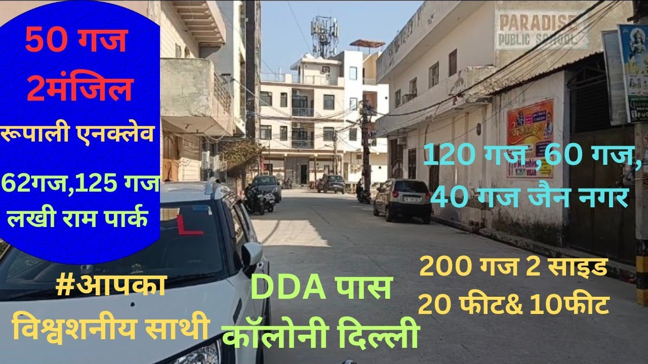 200गज।100गज।2 साइड ओपन।2मंजिल 50गज।Jain Nagar Extension।Rupali Enclave ...