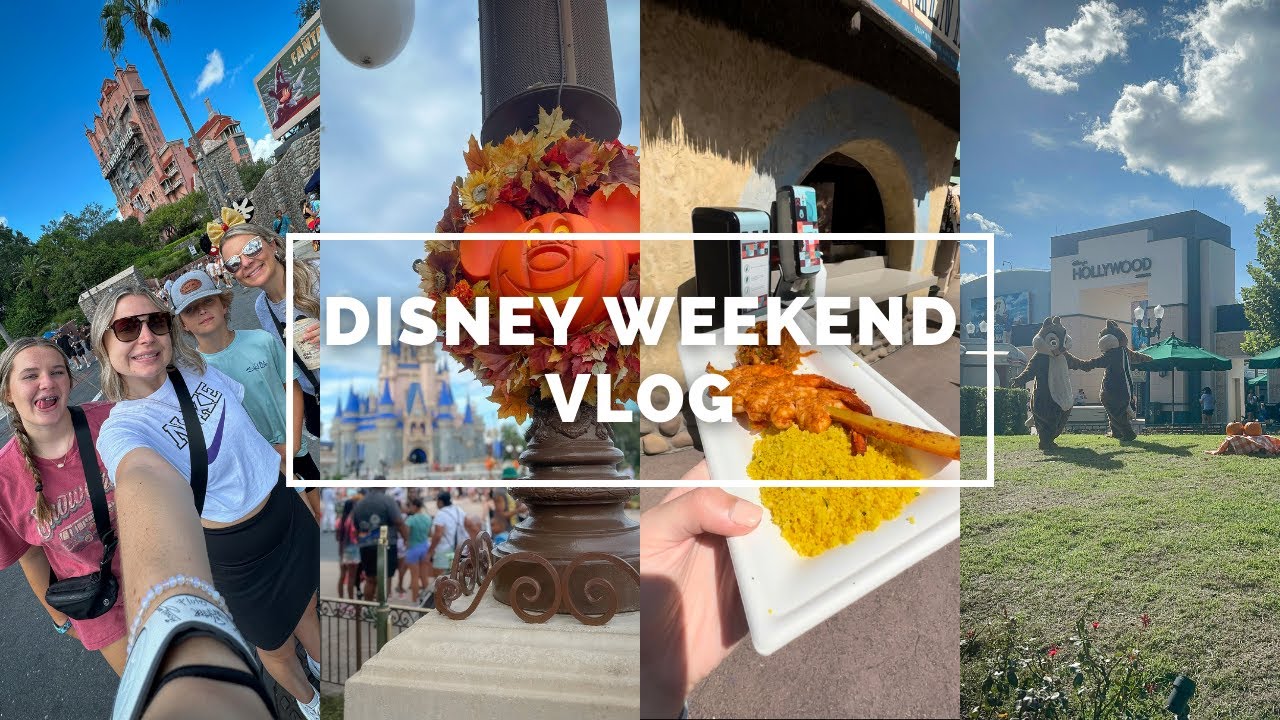 WEEKEND VLOG AT DISNEY: running on no sleep, fall decor, going to all ...
