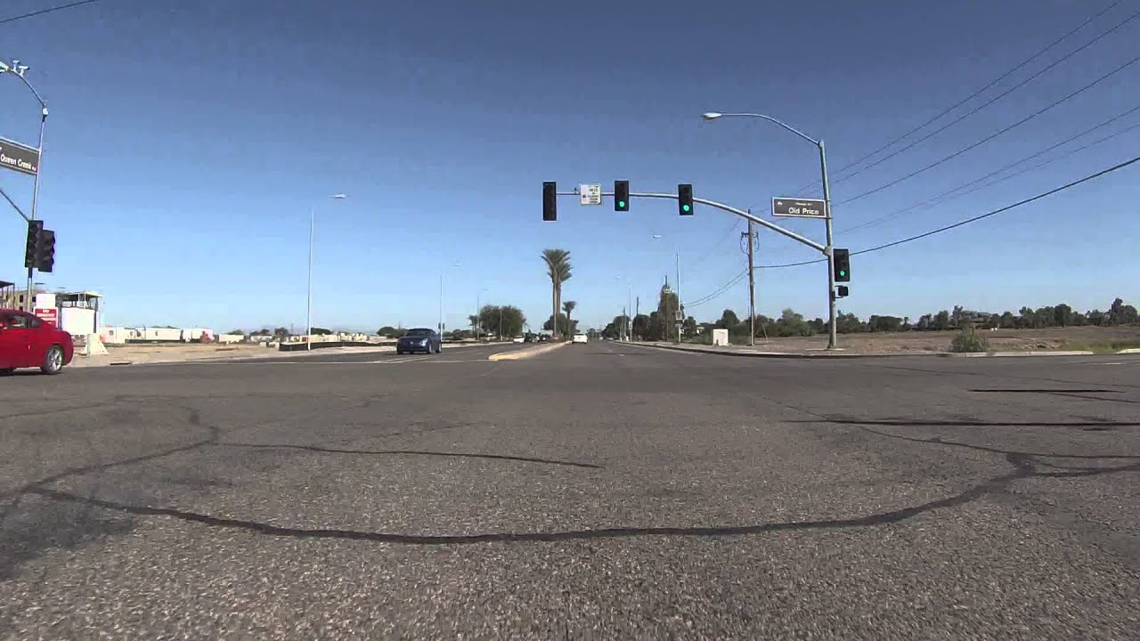 Arizona State Route 347 north to Chandler, Arizona, 8 November 2014 ...