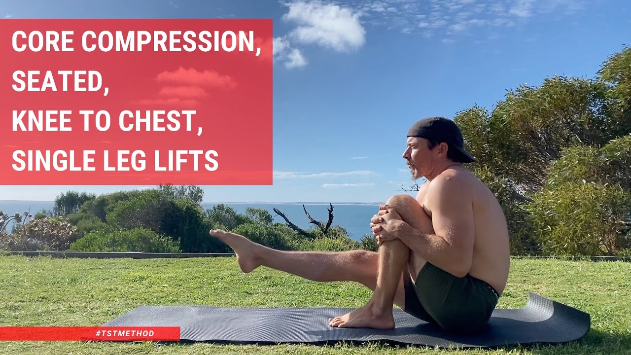 Core Compression, Seated, Knee-to-Chest, Single Leg Lifts - YouTube