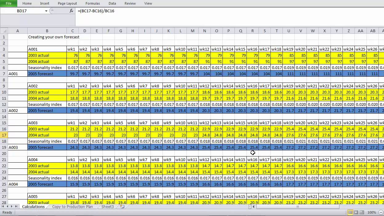 Creating a basic forecast - YouTube