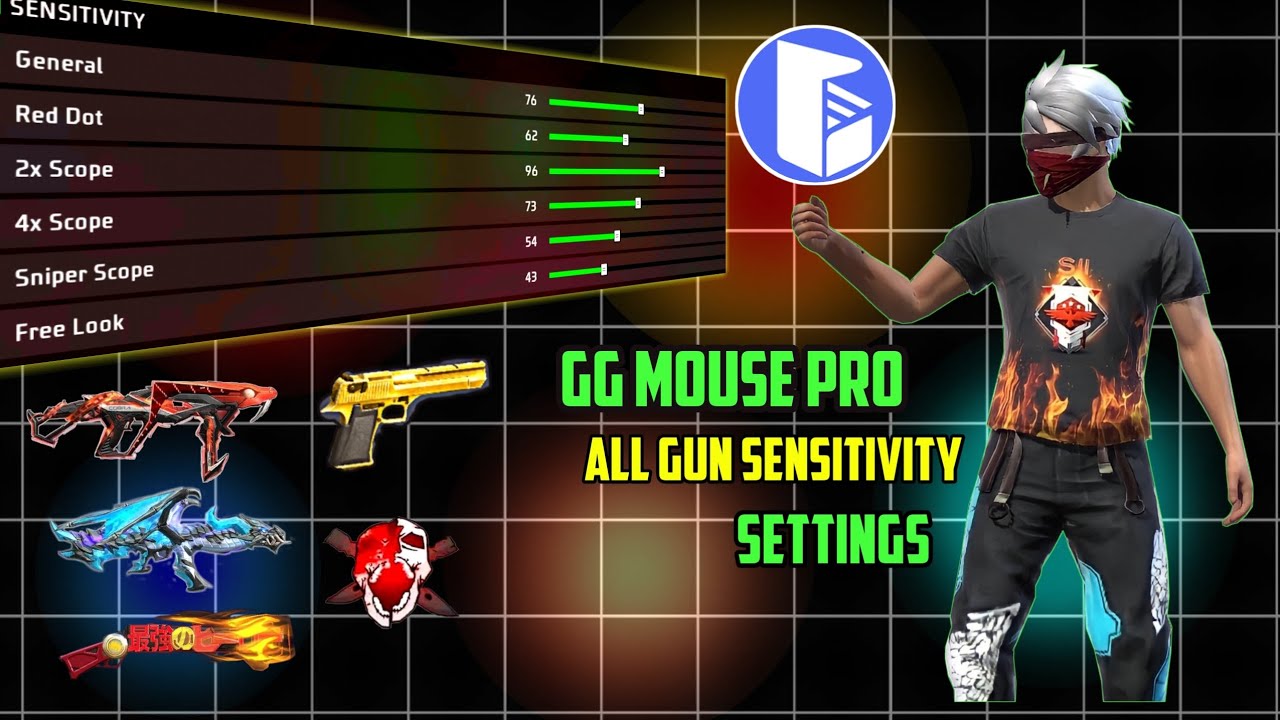 GG mouse pro Headshot settings Freefire || gg mouse pro sensitivity hud ...
