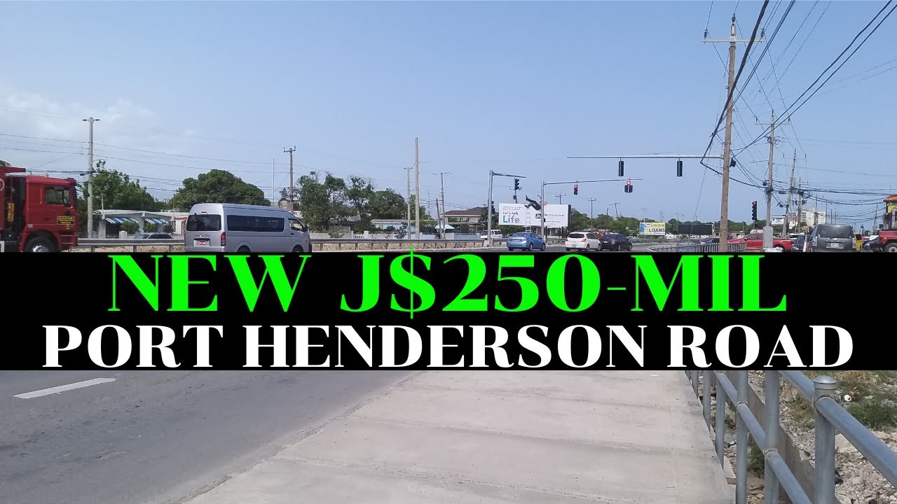DRIVING ON THE NEWLY FINISHED JA$250-MIL PORT HENDERSON ROAD ...