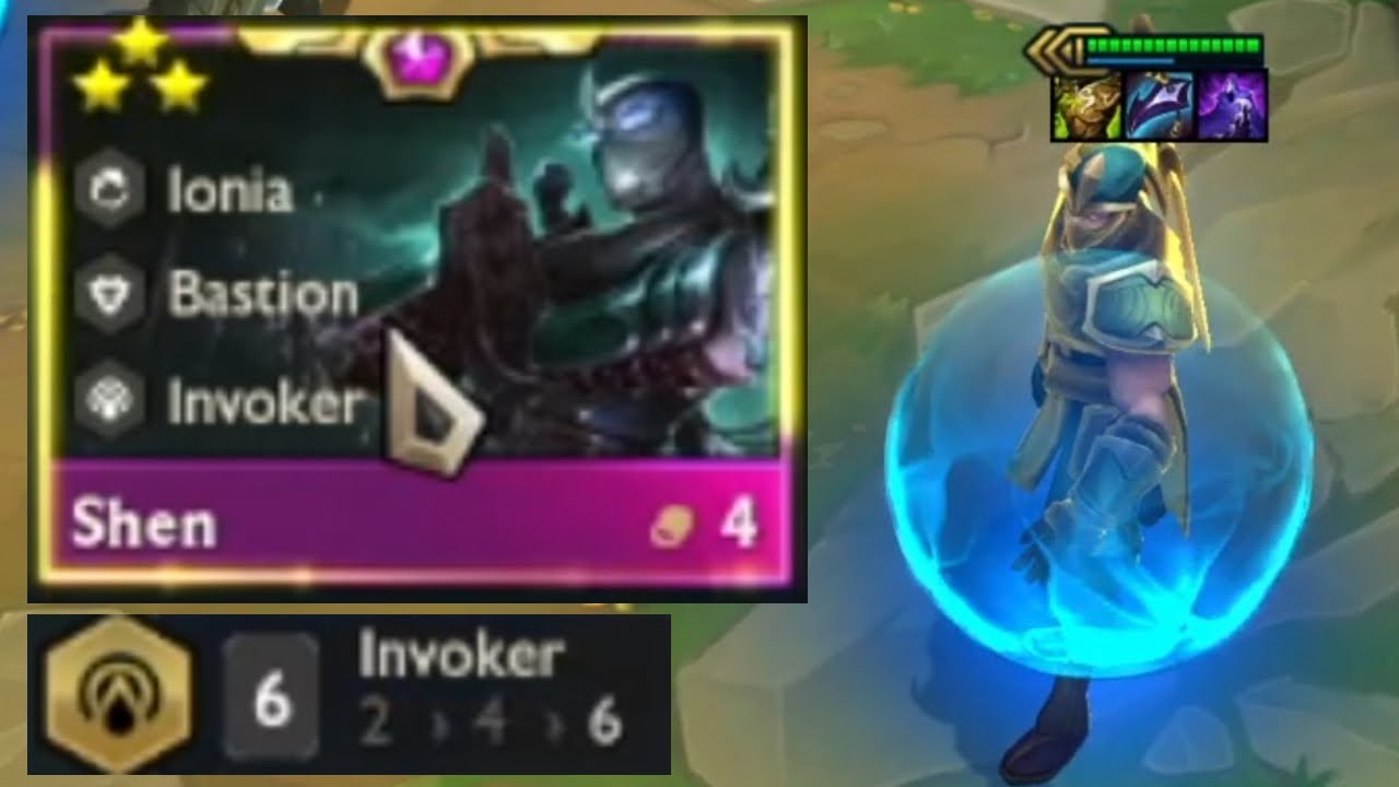 6 Invoker Shen⭐⭐⭐3 Star Tft Set 9 Youtube