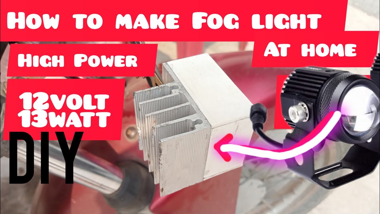 how to make fog light at home || fog light kaise banaye - YouTube