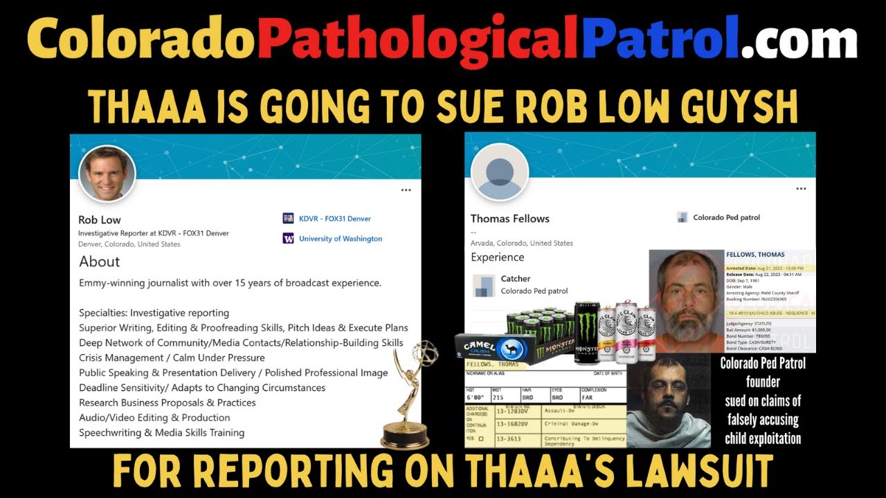 THAAA GETS SUED SO NOW HE WANTS TO SUE THE REPORTER WHO REPORTED ON HIM ...