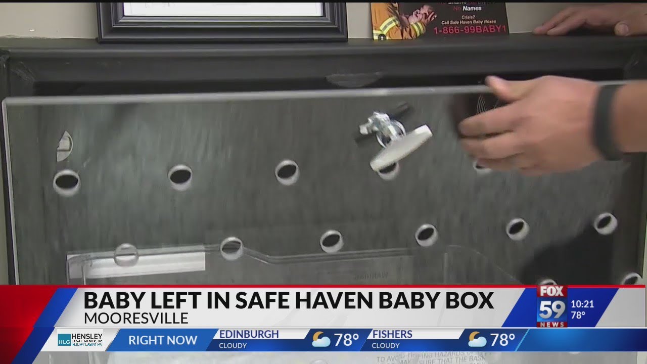 Baby surrendered at Mooresville Safe Haven Baby Box - YouTube