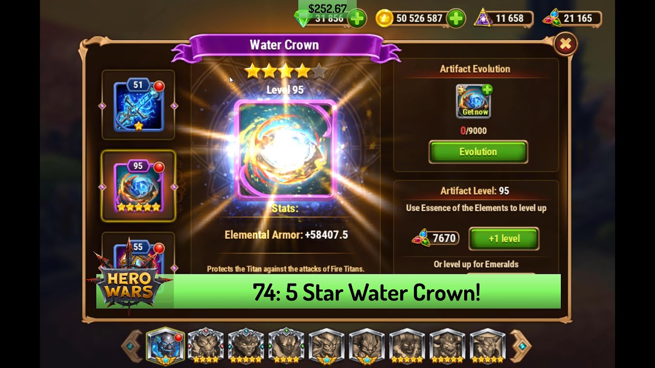 Let's Play Hero Wars 74: Taking Sigurd's Water Crown to 5 Star - YouTube