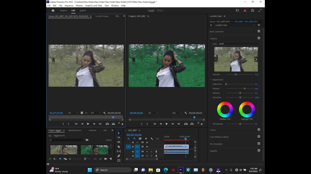 Canon CX10 4k Color grading clip - YouTube
