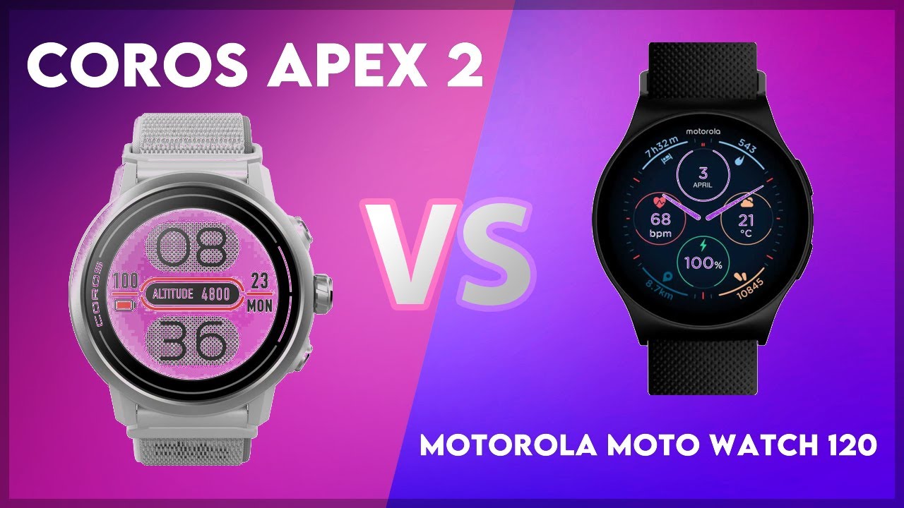 Coros Apex 2 vs Motorola Moto Watch 120 Comparison - YouTube