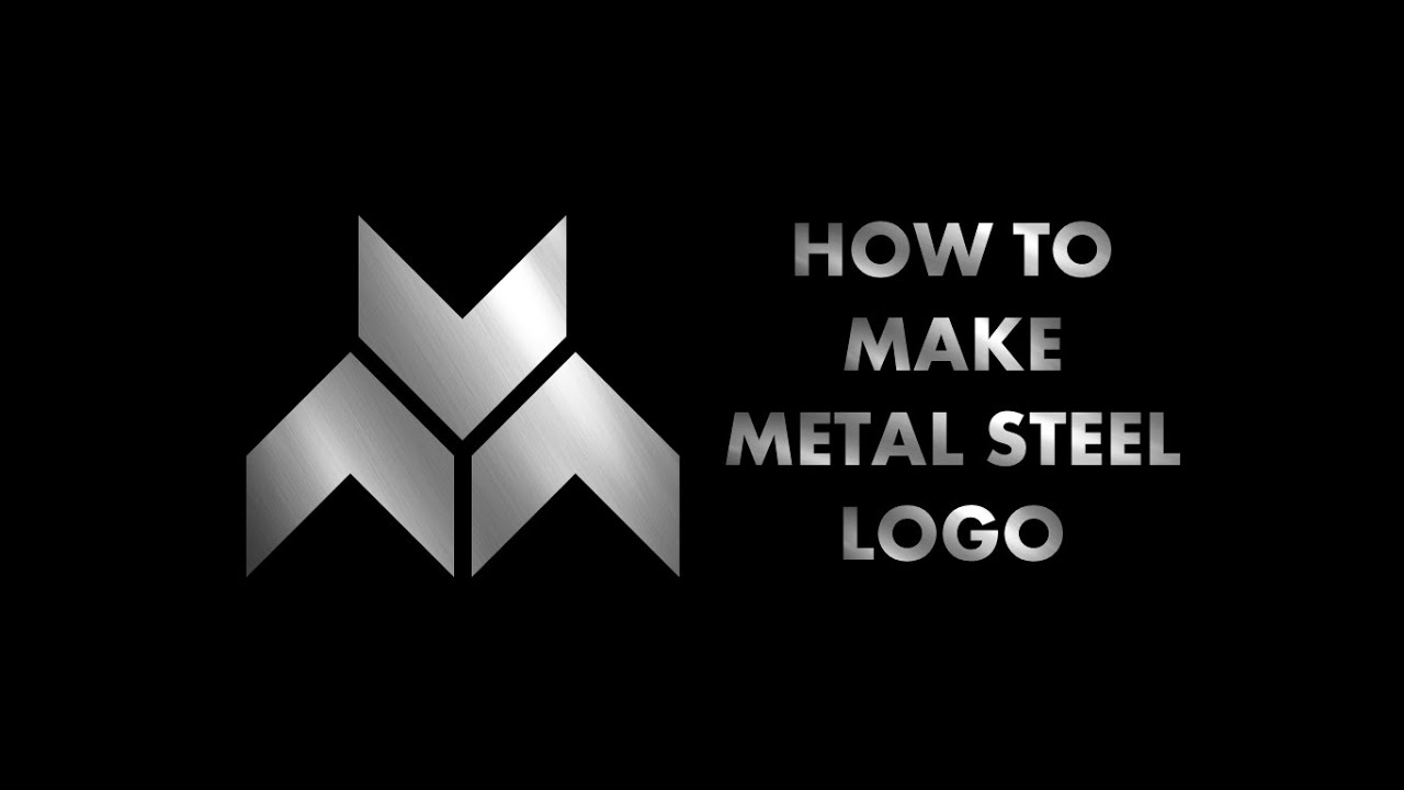 HOW TO MAKE METAL STEEL LOGO IN POWERPOINT - YouTube
