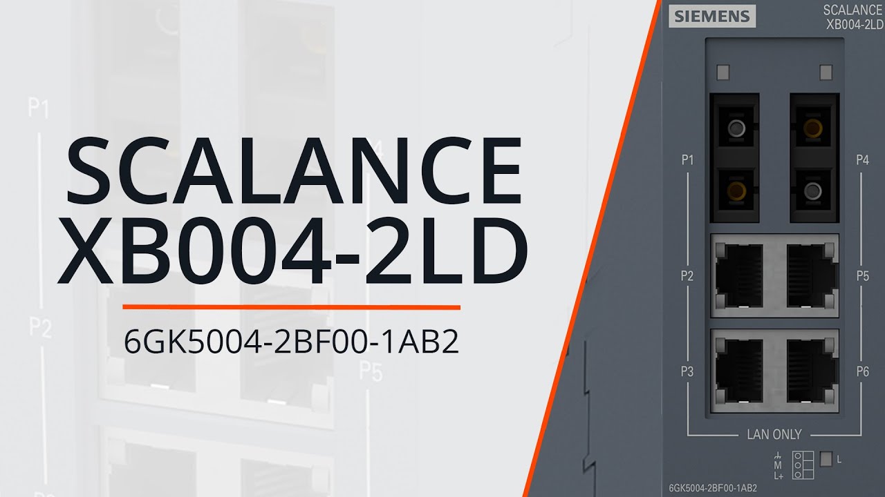 Siemens SCALANCE XB004-2LD / 6GK50042-BF00-1AB2 - YouTube