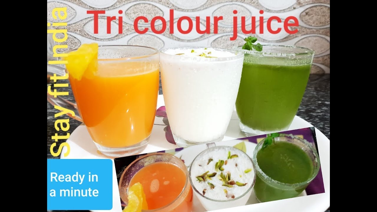 #Juice|Orange juice | milkshake | mintlime| tri colour juice - YouTube