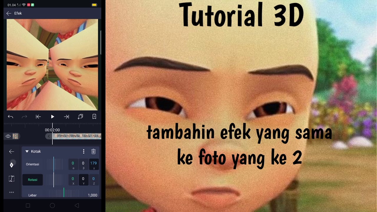 Tutorial 3d alight motion - YouTube