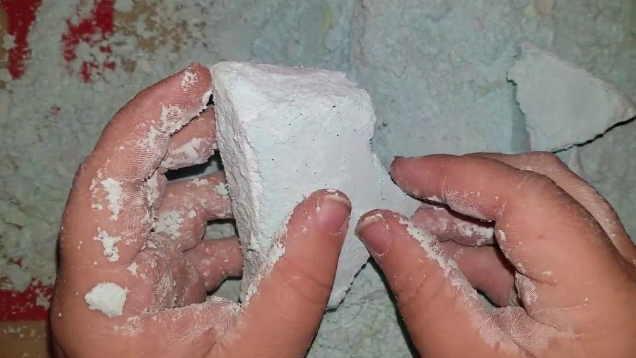 ASMR Blue Baby Powder Slab - YouTube