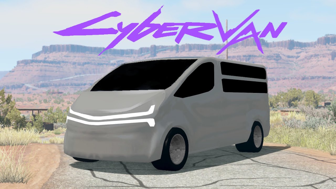 Cybervan, Tesla's new Cybertruck competitor - beamng drive - YouTube