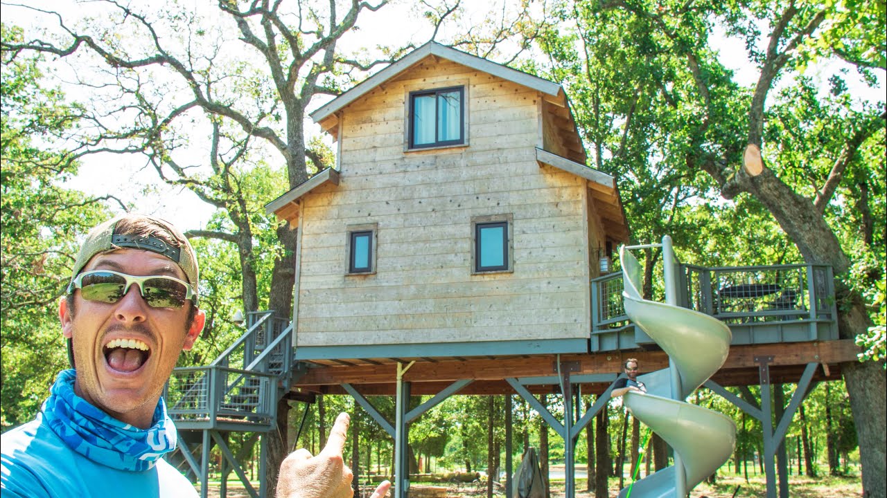 Ultimate Treehouse Fishing Paradise - YouTube