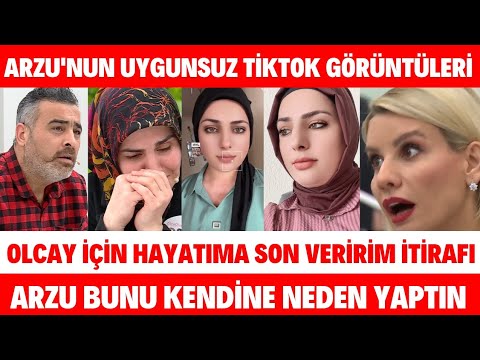 ESRA EROL ARZU TİKTOK GÖRÜNTÜLERİ OLCAY NE OLUR GERİ DÖN DİYE YALVARDI SİNAN VE ARZU BOŞANDI ESRA