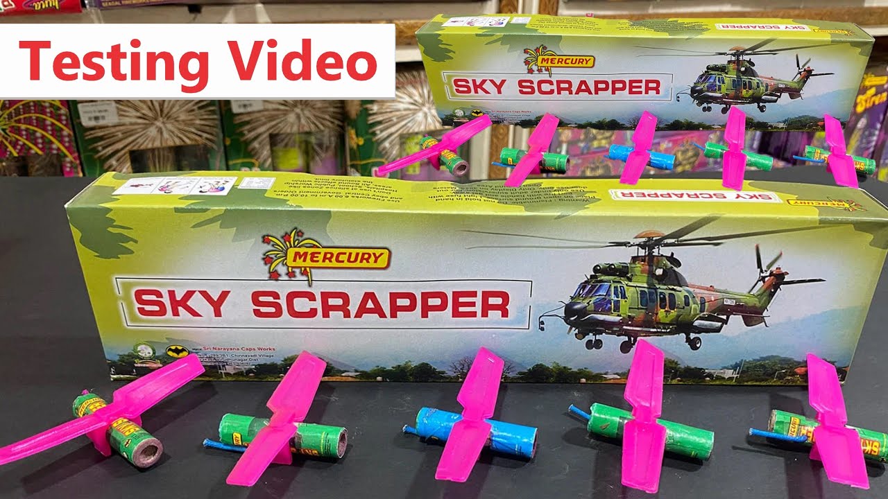 Helicopter Firework | Mercury's Sky Scrapper | Diwali Firework Testing ...