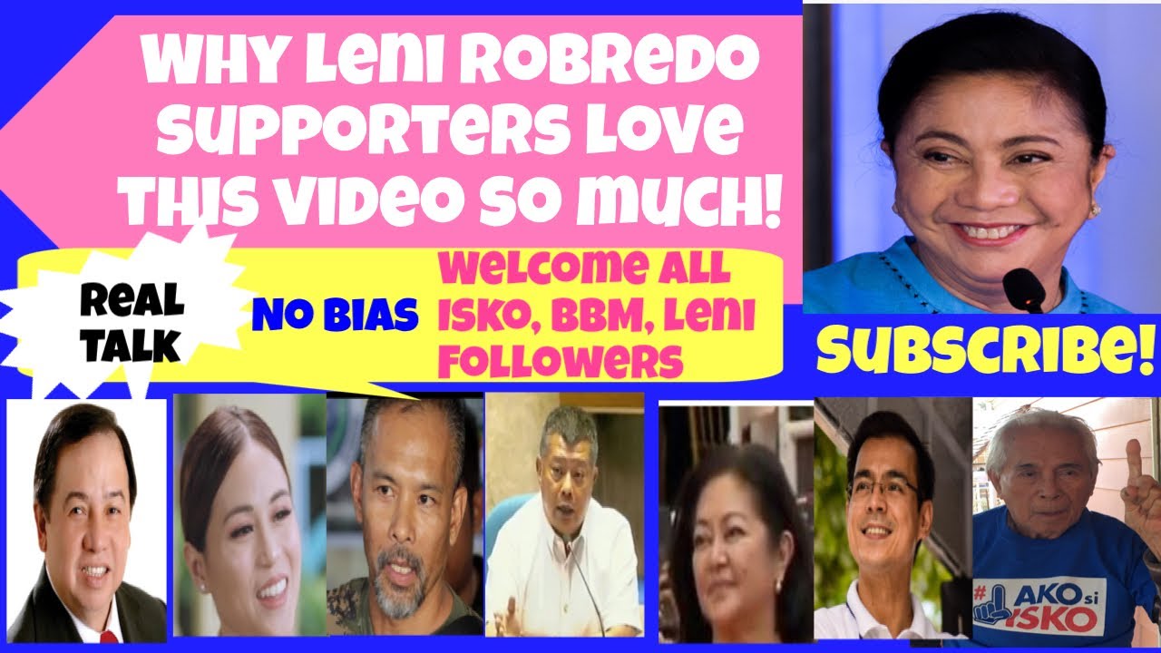 Why Leni Robredo supporters like this Vlog? - YouTube